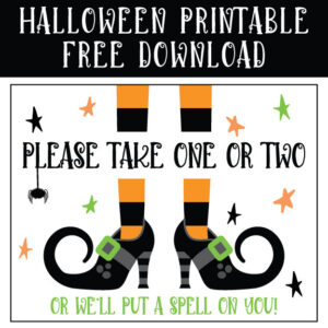 Free Printable Trick or Treat Door Sign – Joy & Chaos